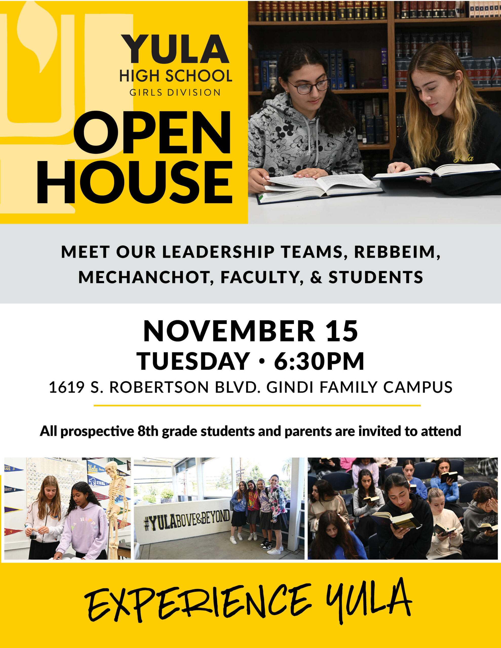 Open House – YULA High School